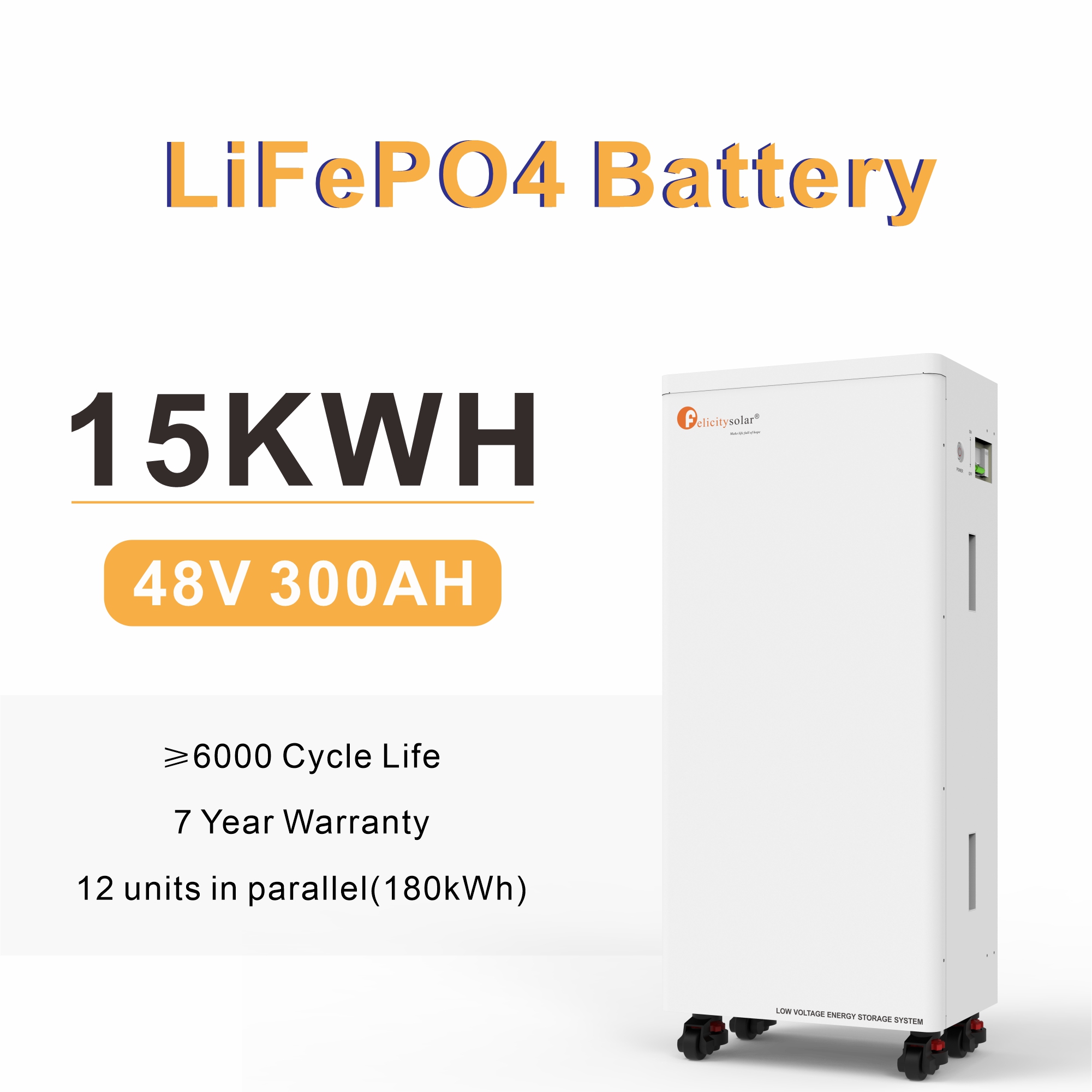 Felicity Solar 15KW 48V 300AH FLA Lithium Battery