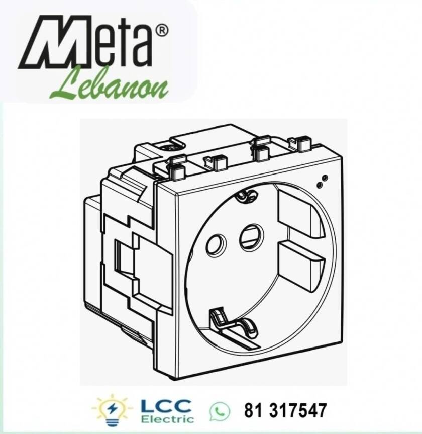 Meta German SCHUKO Socket 16A