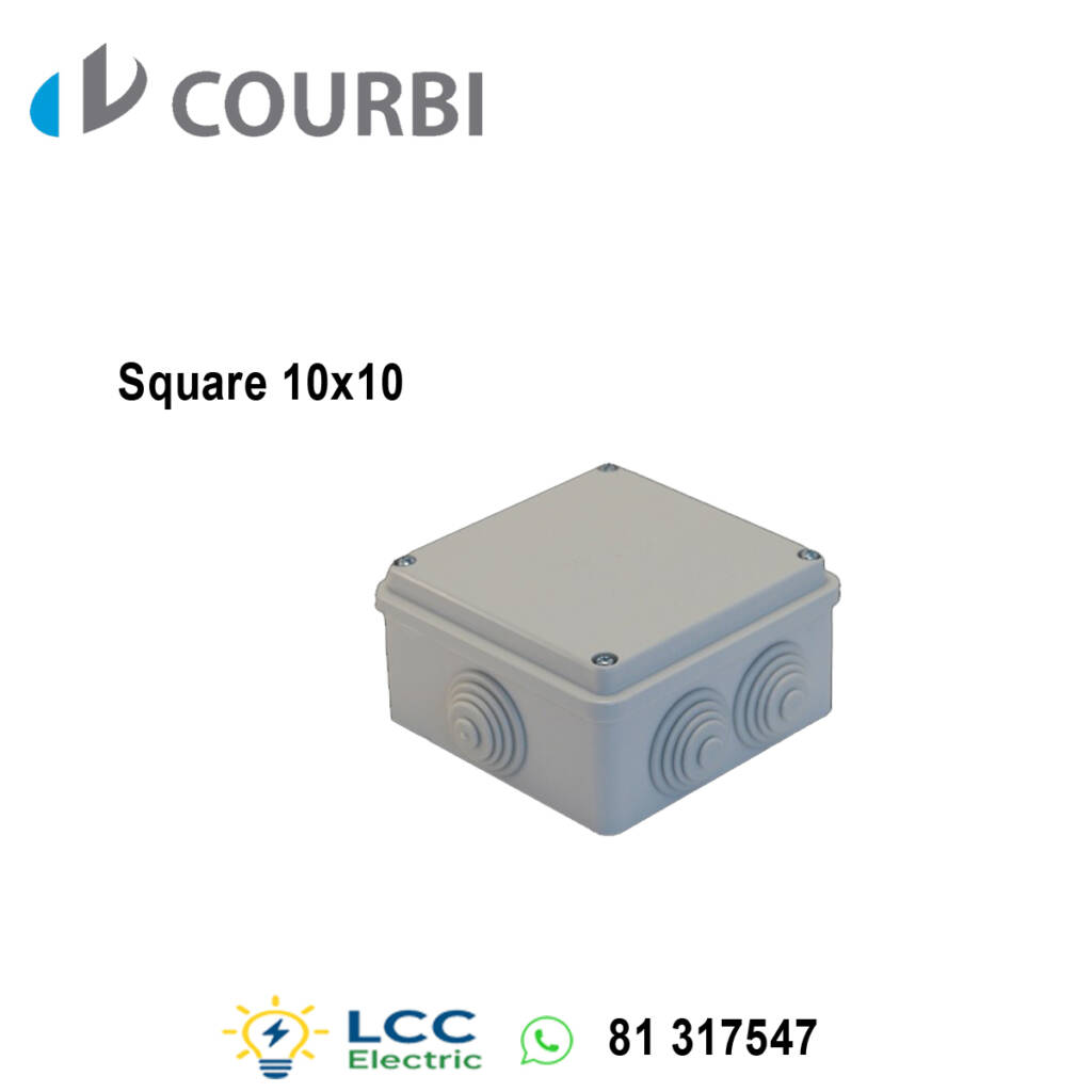 Durable junction Box Square 10x10 IP55 Courbi