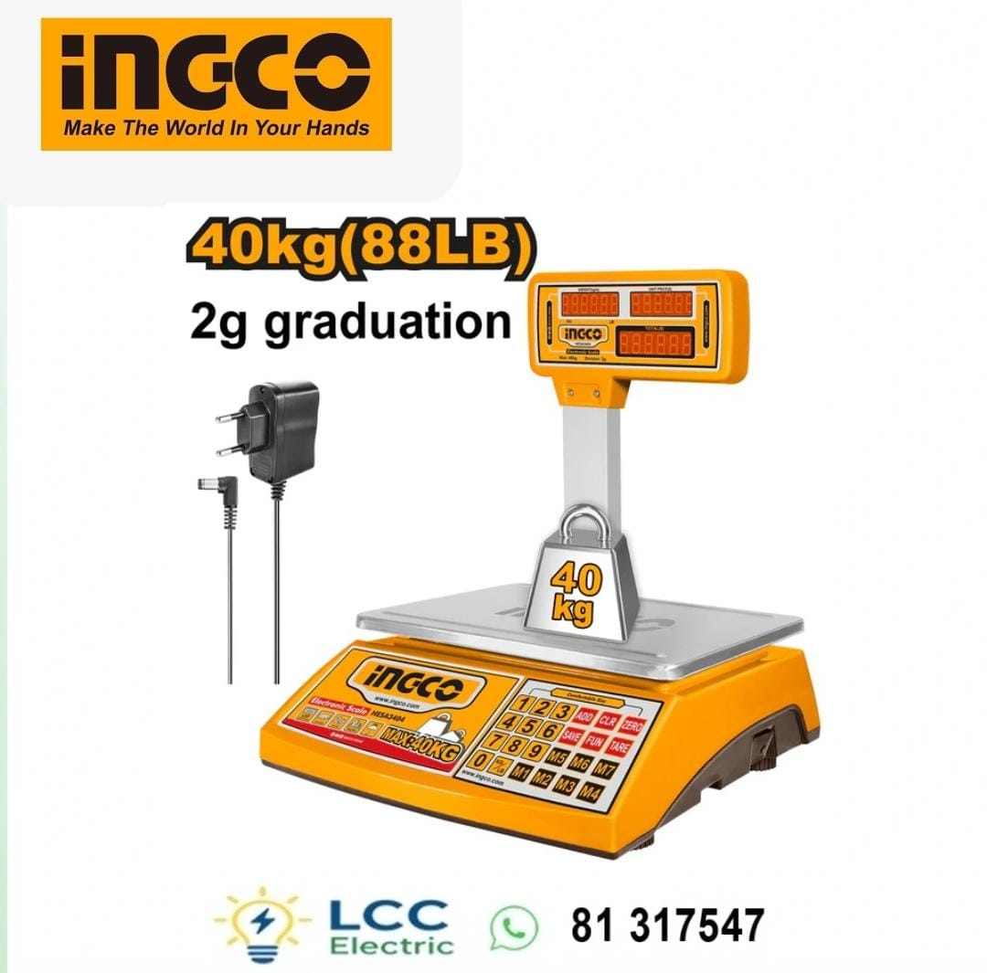 High Quality Ingco 40 Kg Electronic Weighing Scale